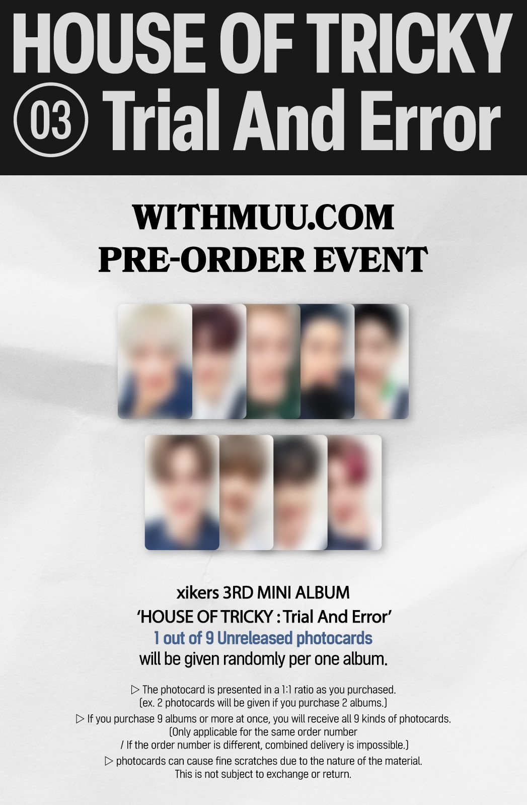 [POB WM] xikers - HOUSE OF TRICKY : Trial And Error - Mini Album Vol.3 > TAIYOU